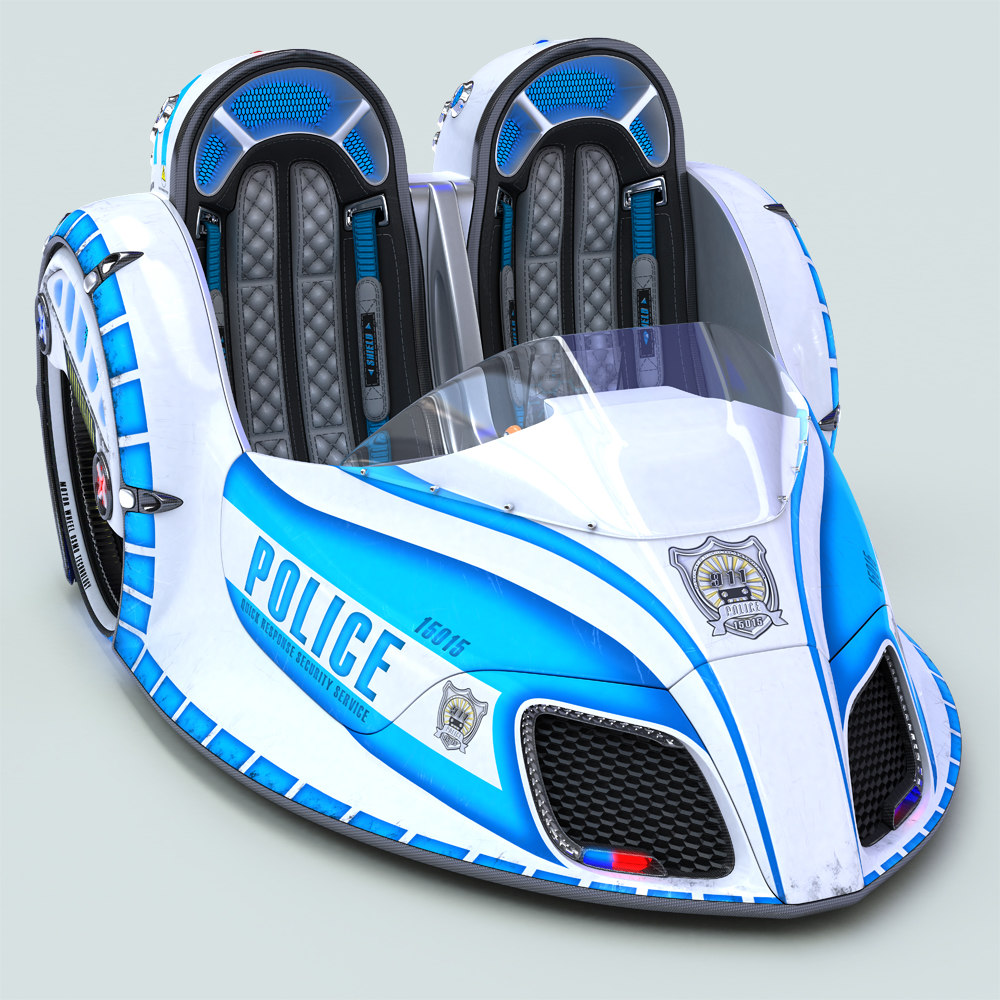 Electric mobile police car model - TurboSquid 1517024