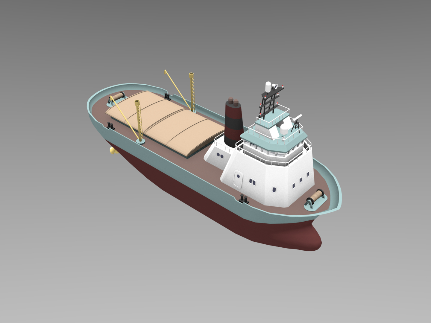 Small cargo ship 3D model - TurboSquid 1466778