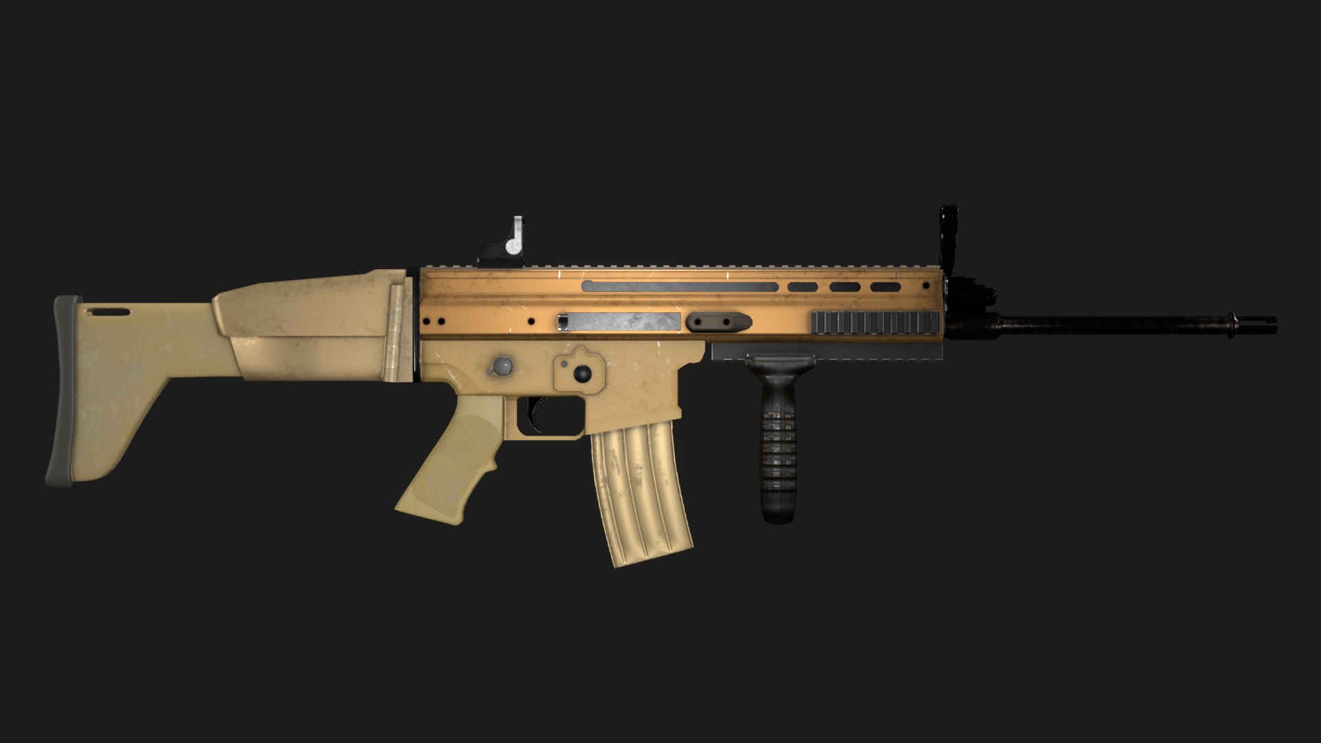 Scar mk17 3D model - TurboSquid 1466878