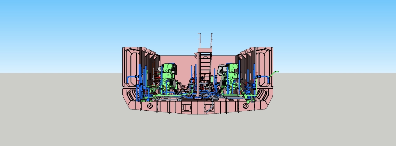 3D ship engine room structure - TurboSquid 1466832