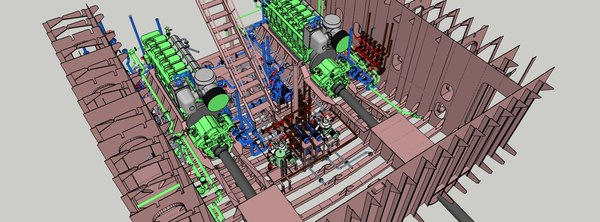 3D ship engine room structure - TurboSquid 1466832
