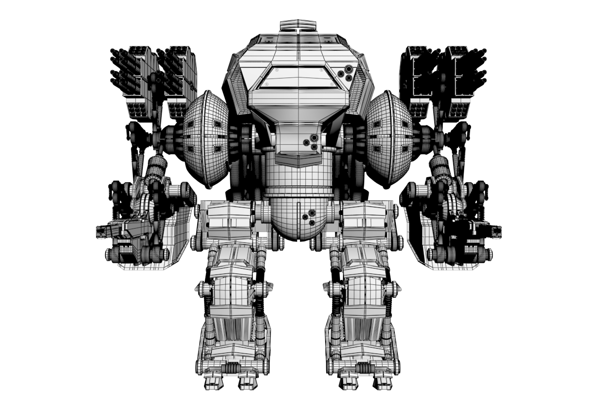 3D bot military robot model - TurboSquid 1466945