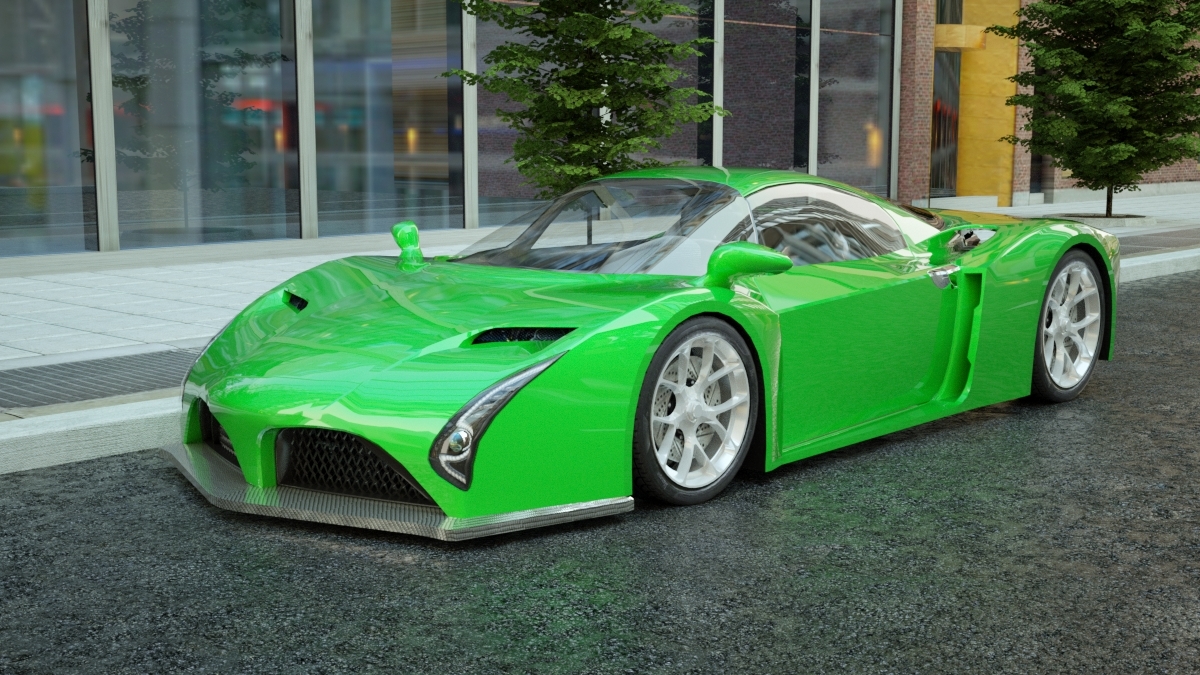 3D generic supercar v15 model - TurboSquid 1467010