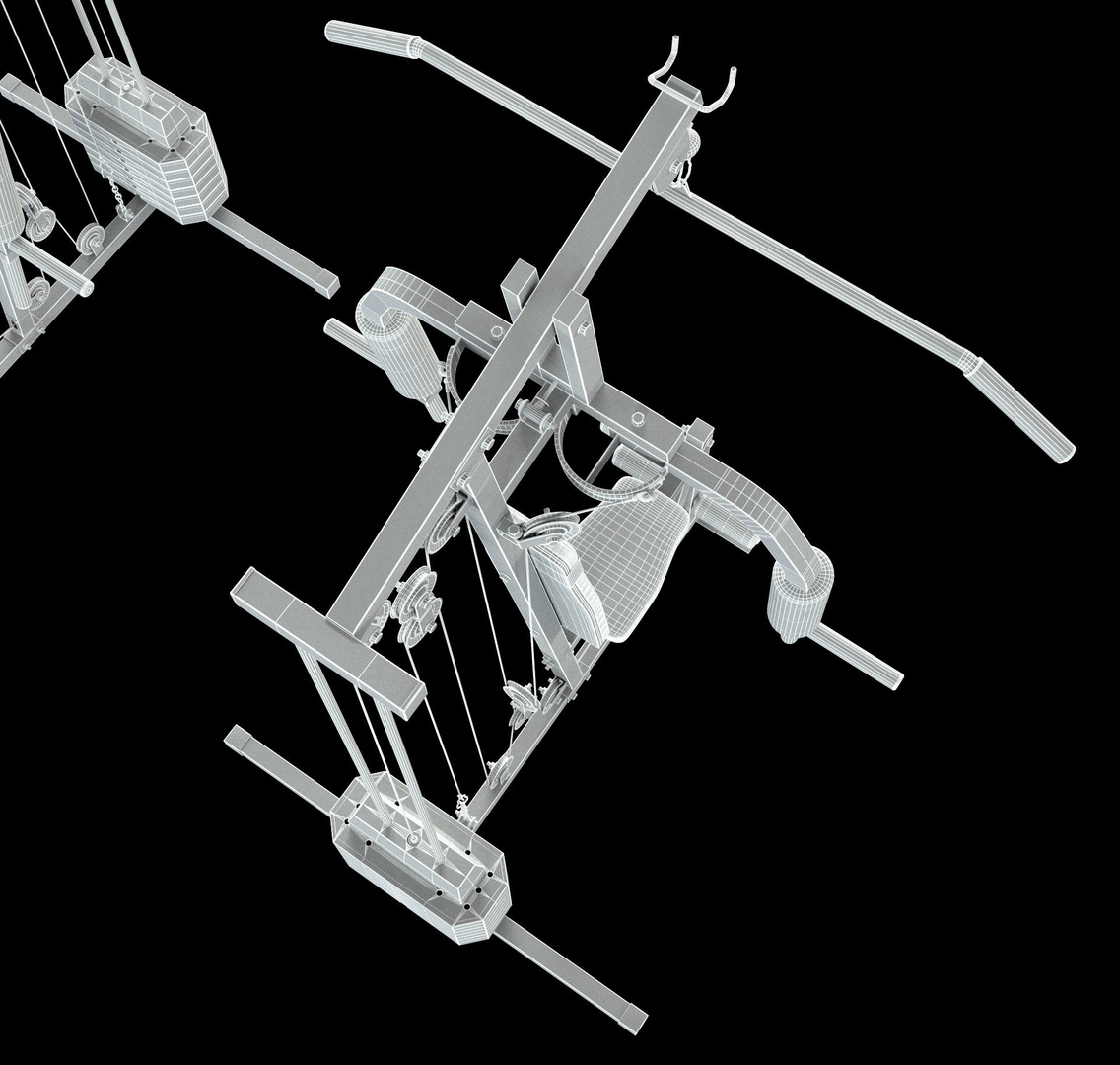 Bodybuilding station 3D model - TurboSquid 1467001