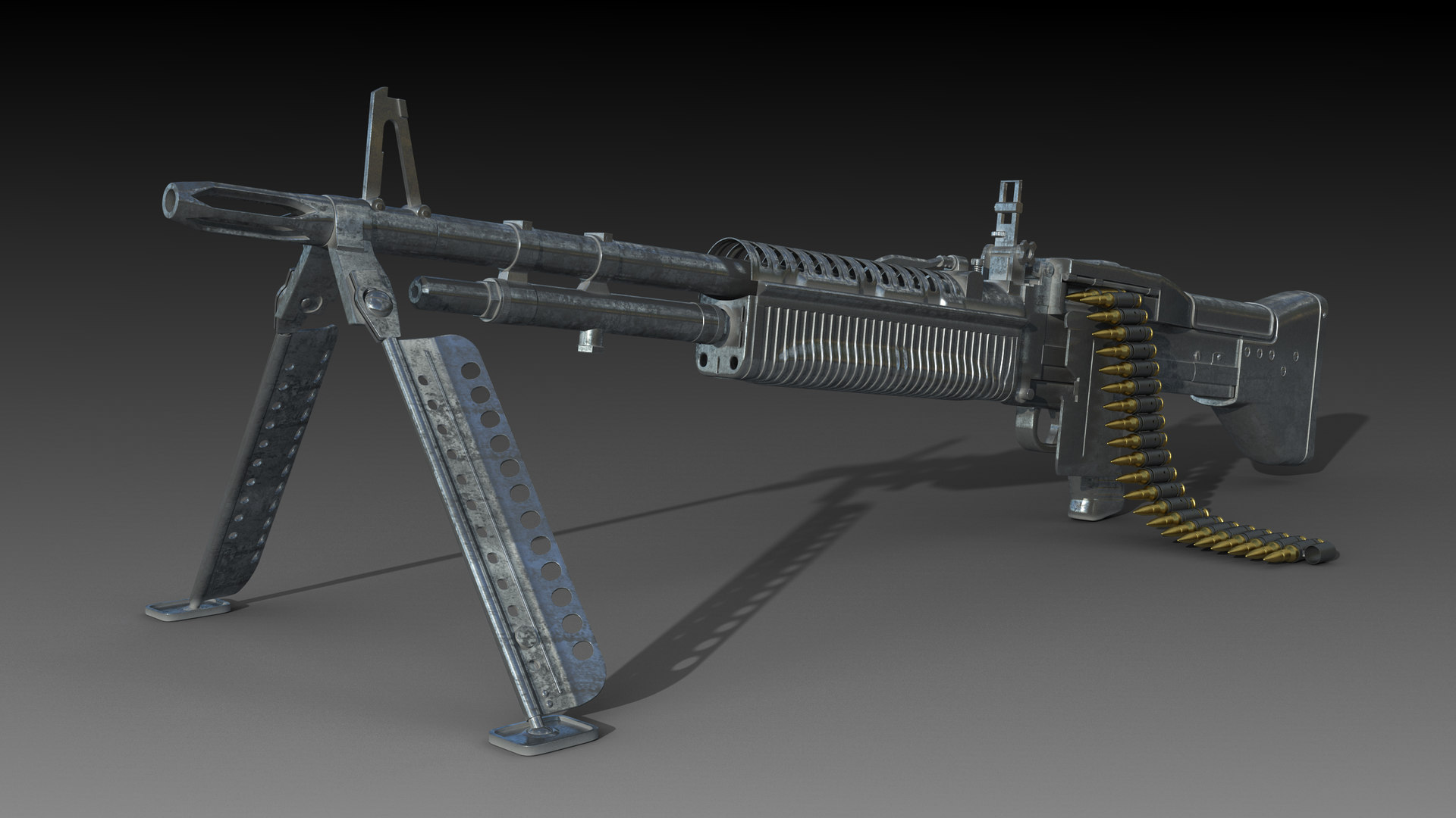 3D m60 machine gun - TurboSquid 1467184