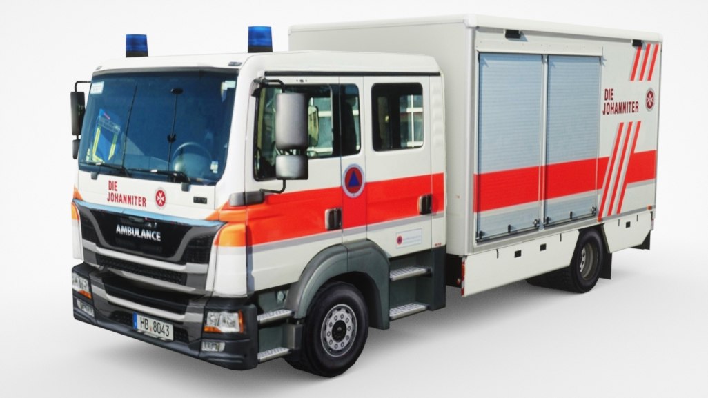 Generic european ambulance truck 3D model - TurboSquid 1467277