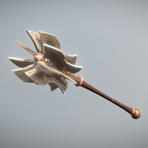 3D model glowing sci-fi mace pbr - TurboSquid 1169738