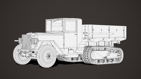 3D model soviet zis-42 gameready zis - TurboSquid 1467299