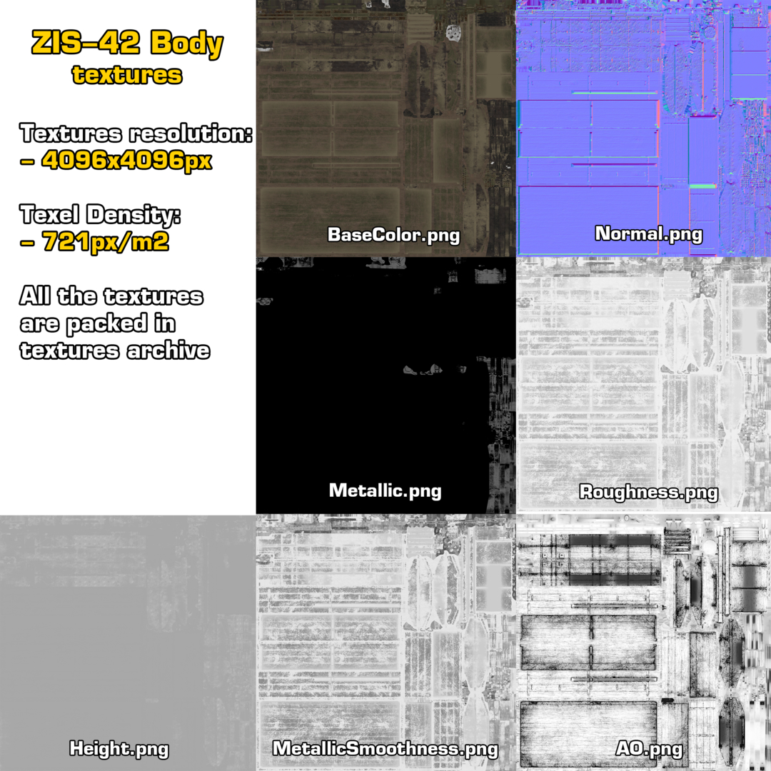 3D model soviet zis-42 gameready zis - TurboSquid 1467299