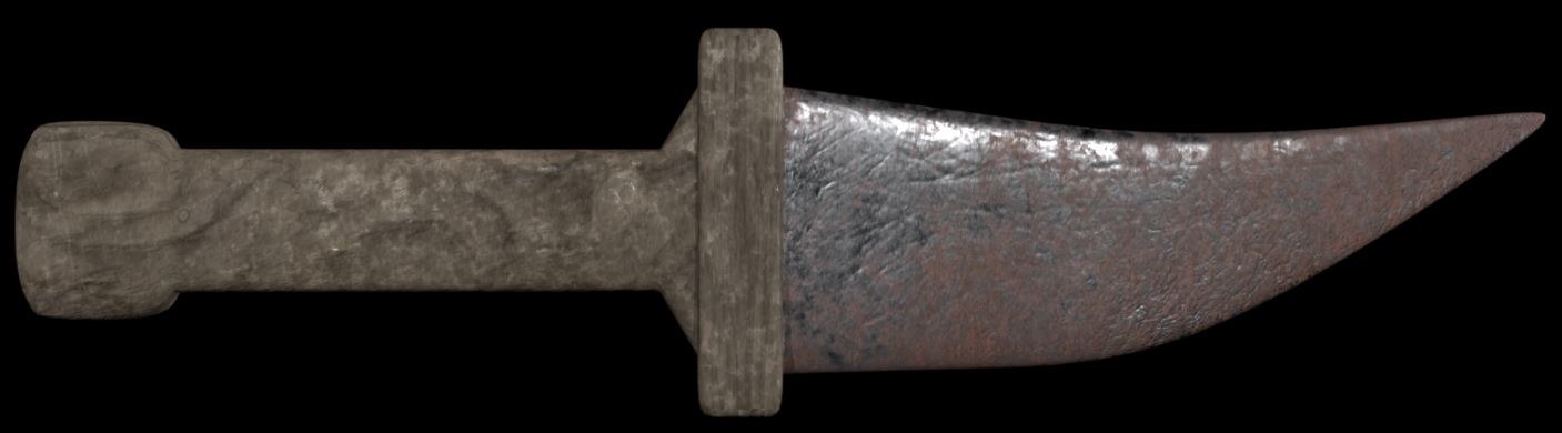 Knife dagger rusty 3D - TurboSquid 1467333