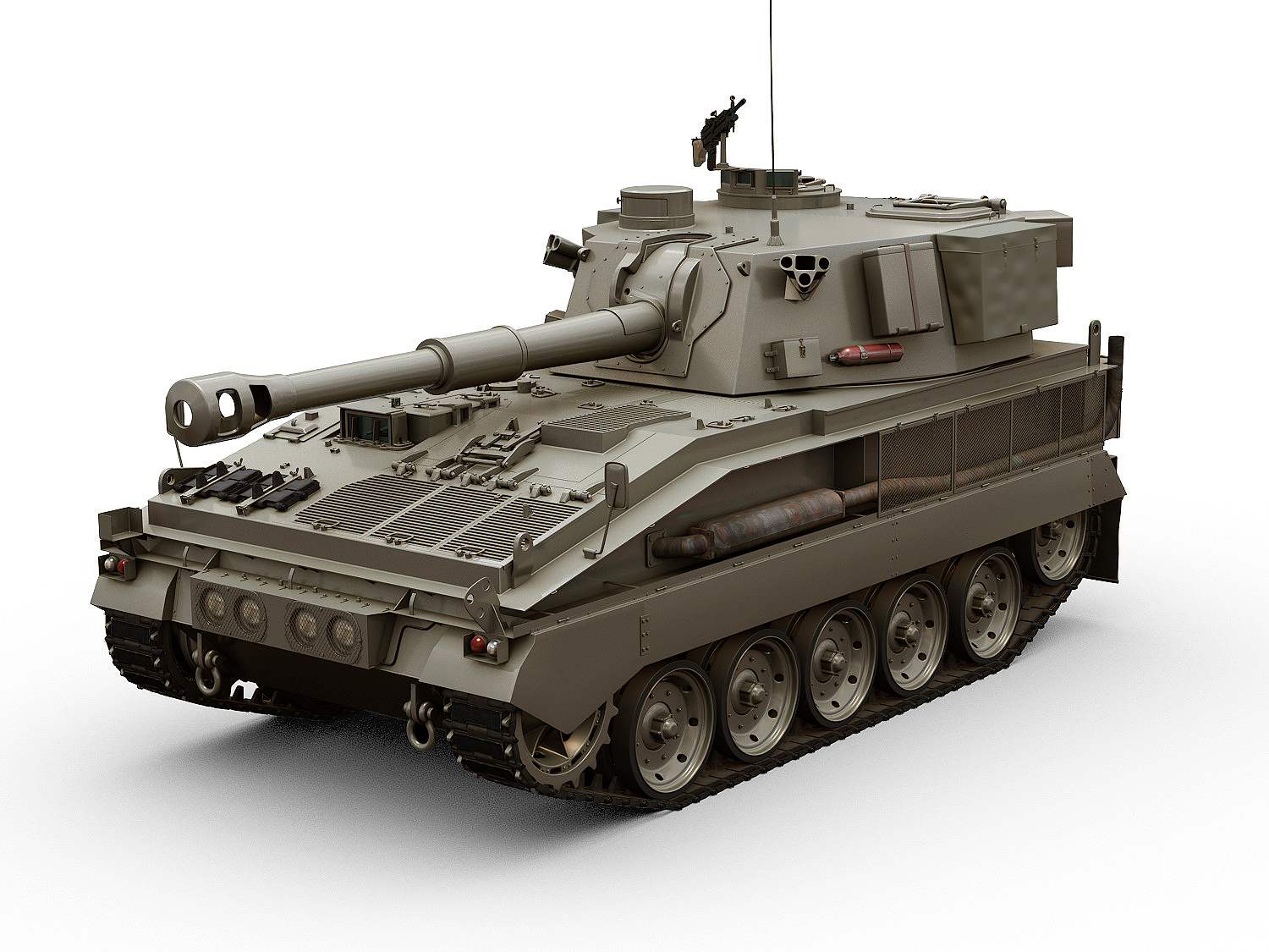 Fv433 vickers abbot model - TurboSquid 1467431