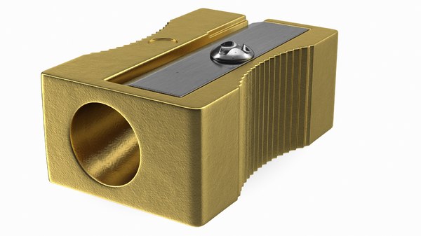 3D gold pencil sharpener - TurboSquid 1467732