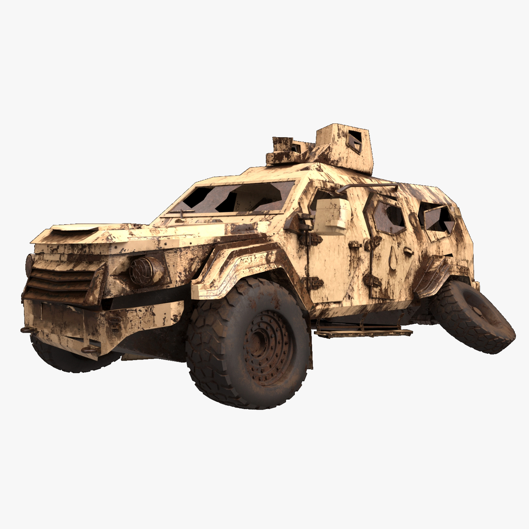 modelo 3d dañada Terradyne Gurkha lapv - TurboSquid 1467643