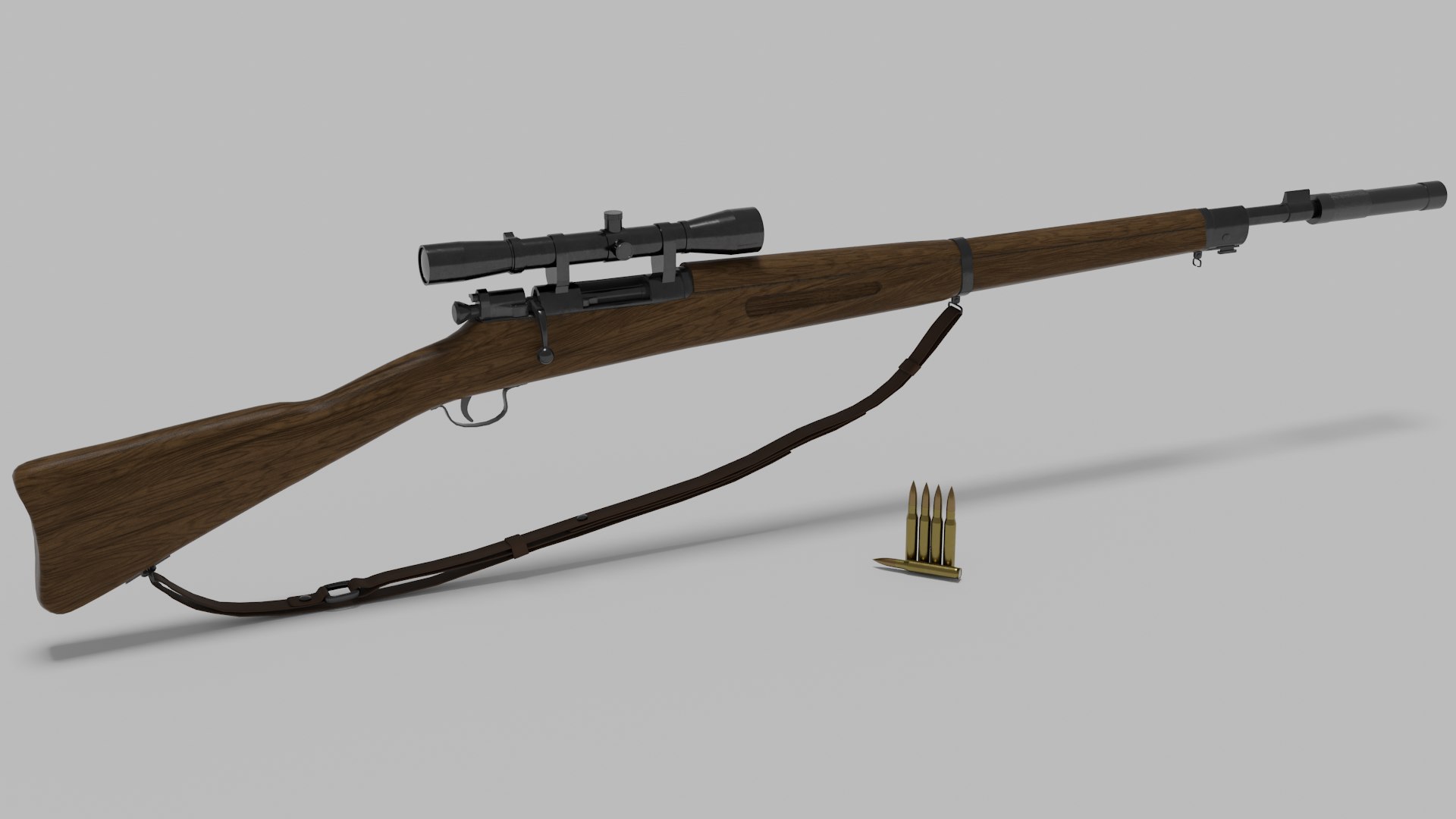 Rifle games blender 3D model - TurboSquid 1467709