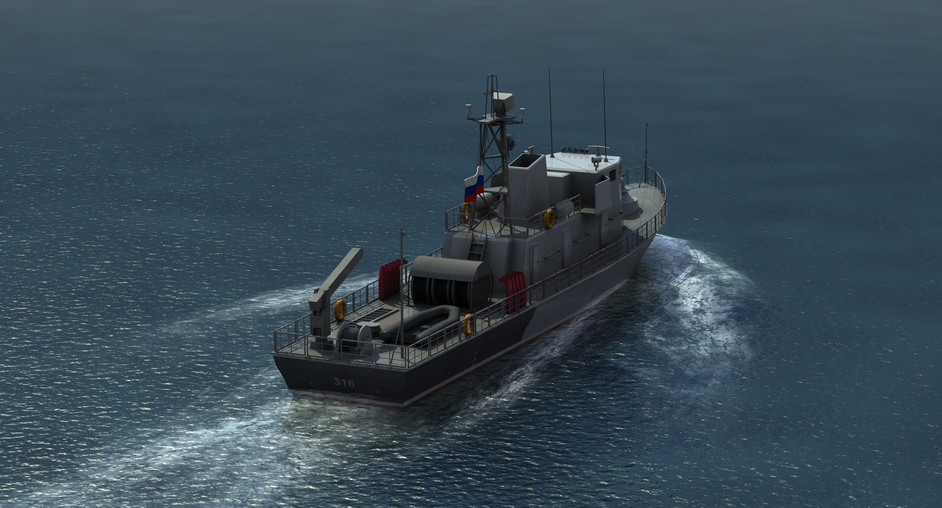 3D model lida class minesweeper - TurboSquid 1467823