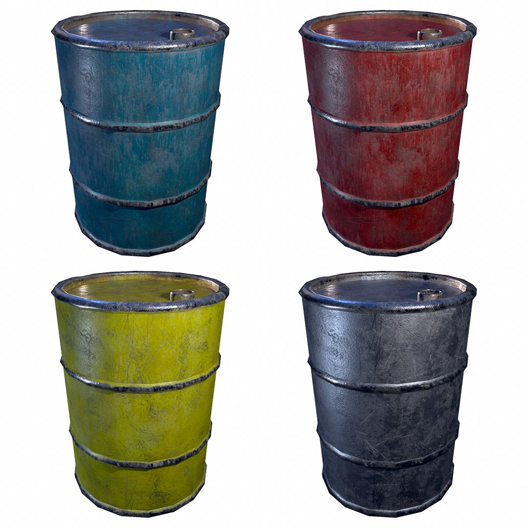 3D metal barrel model - TurboSquid 1467960