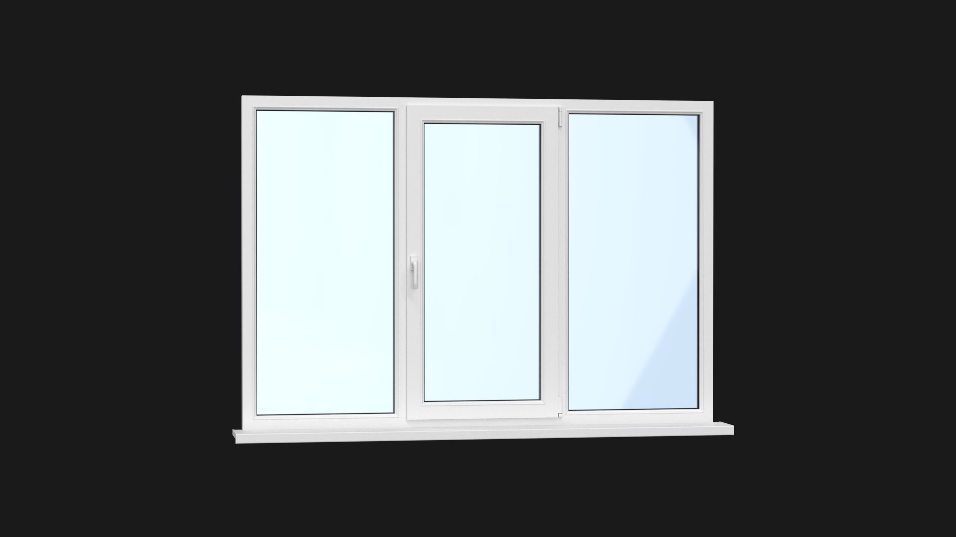 3D realistic modern upvc window - TurboSquid 1468083