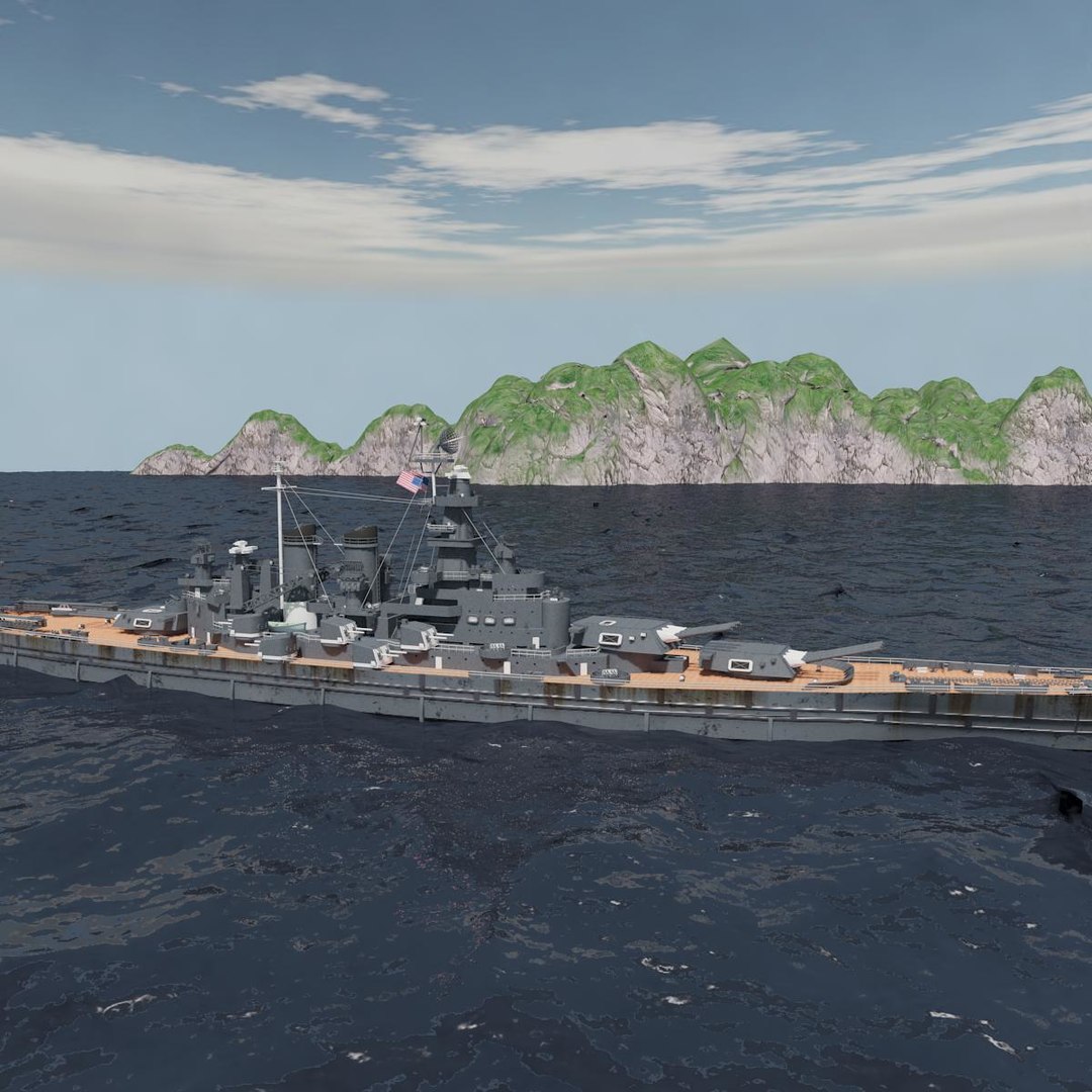 3D model north carolina battleship - TurboSquid 1468199