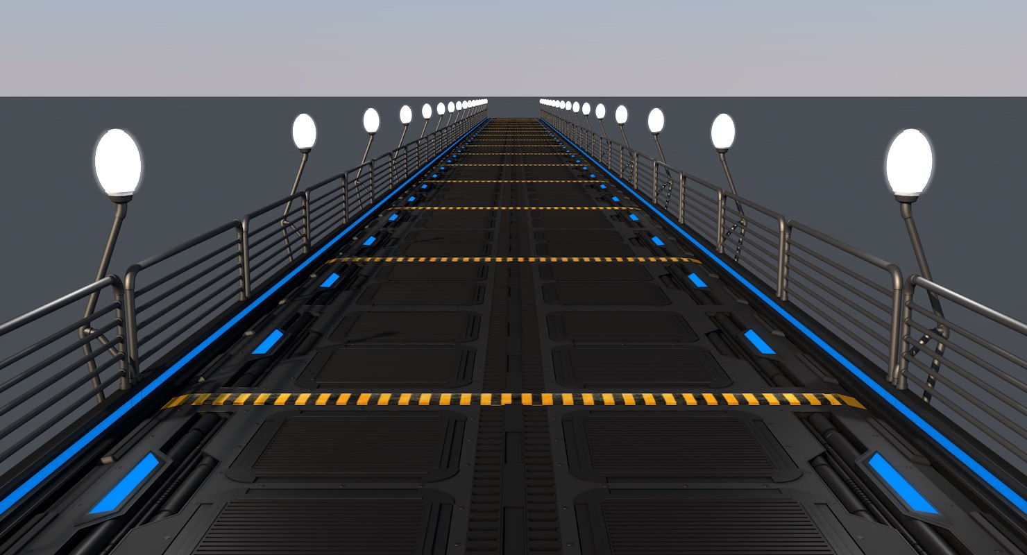 3D model sci fi bridge - TurboSquid 1468312