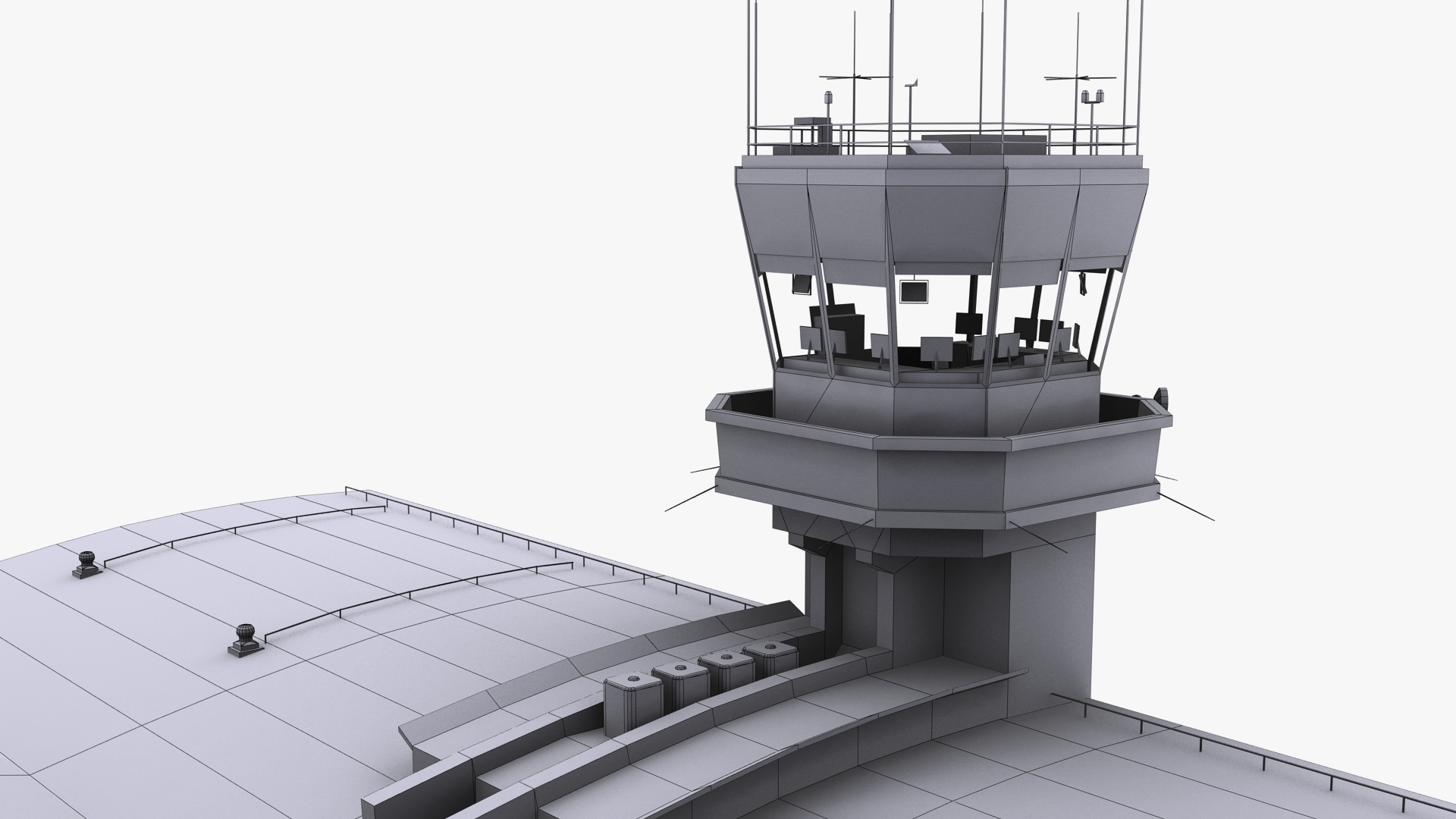 Airport terminal air 3D model - TurboSquid 1468391