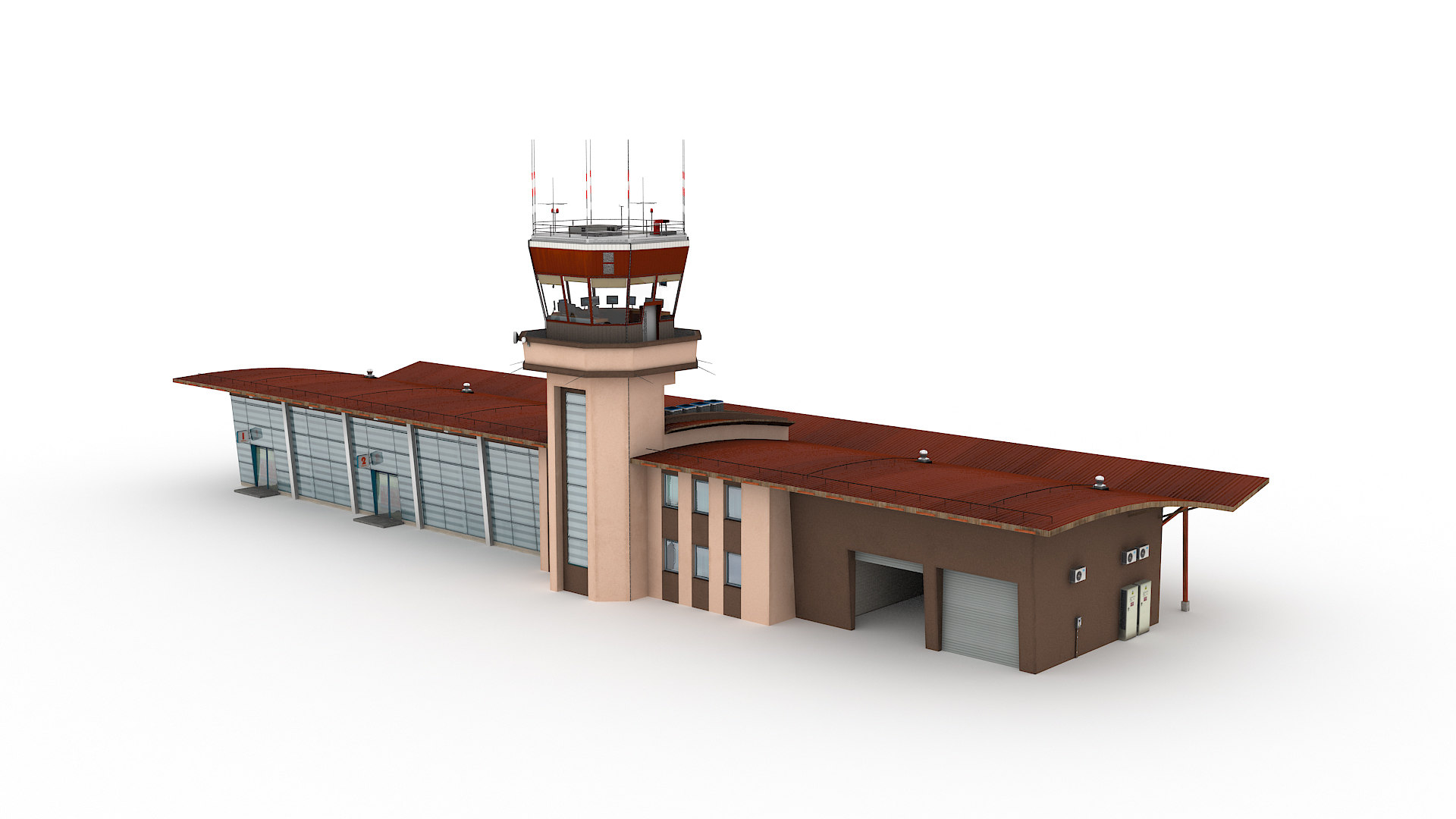 Airport terminal air 3D model - TurboSquid 1468391