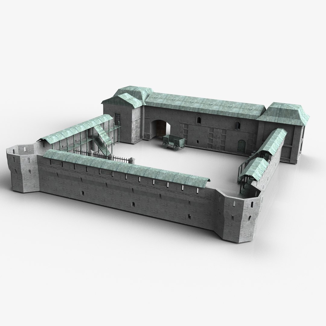 3D modular fort model - TurboSquid 1468452