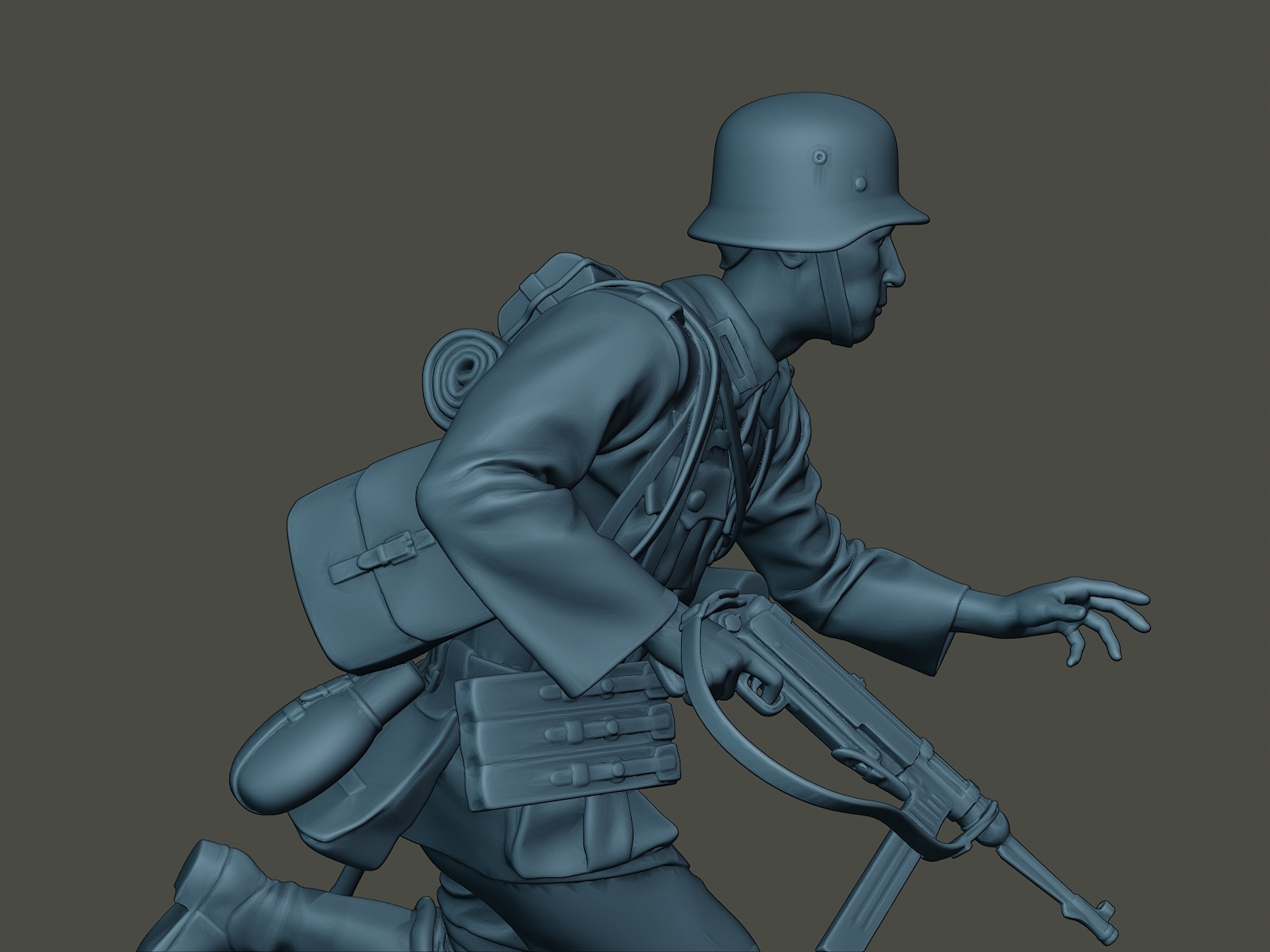 3D german soldier ww2 running - TurboSquid 1468497