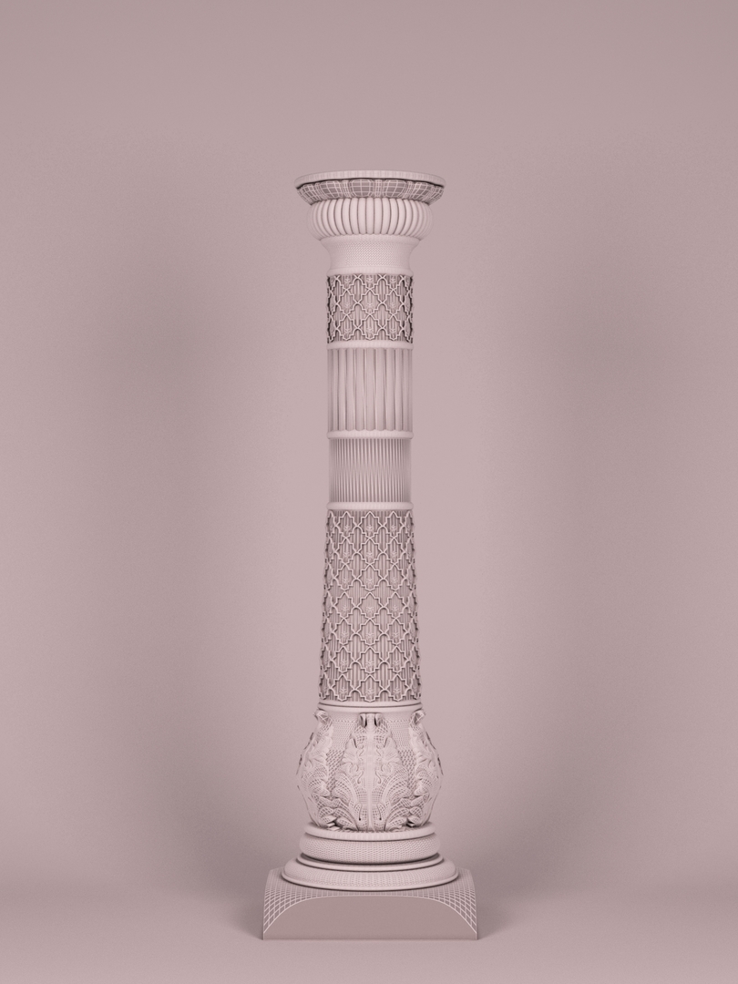 3D nice column style - TurboSquid 1468493