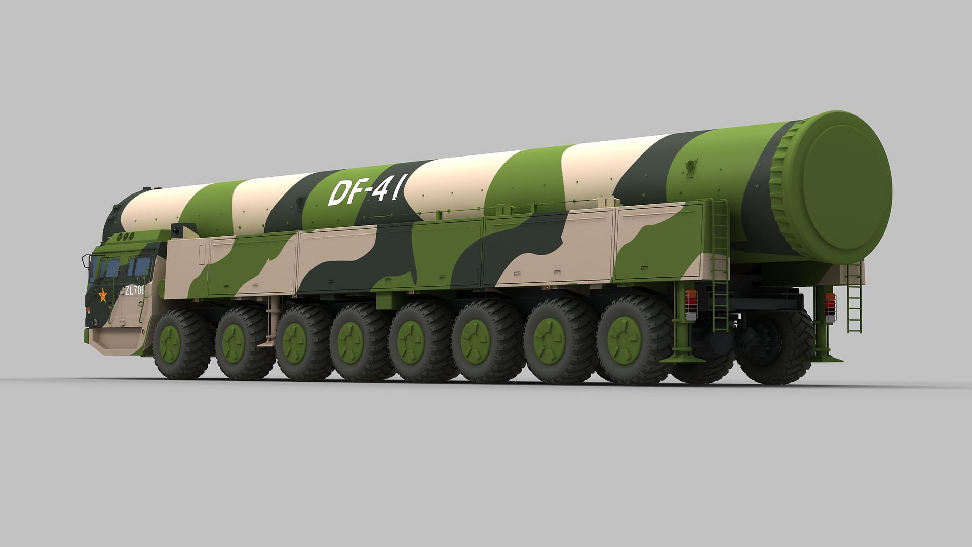 Chinese df-41 missile 3D model - TurboSquid 1468656