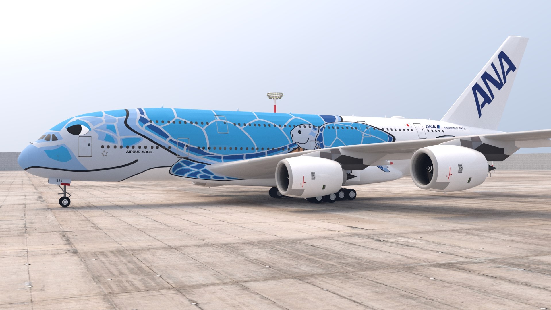 Air a380 ana 3D model - TurboSquid 1468690