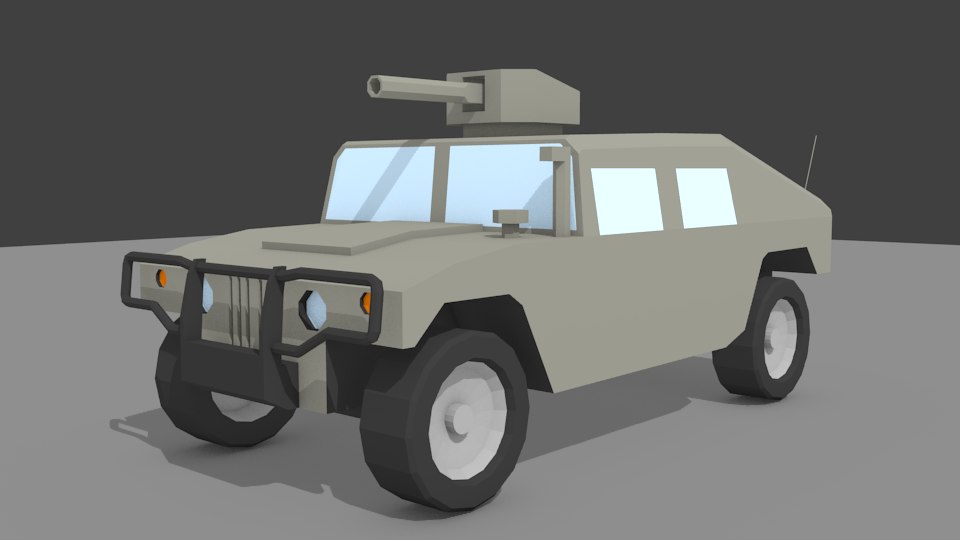 Humvee turret 3D model - TurboSquid 1468715