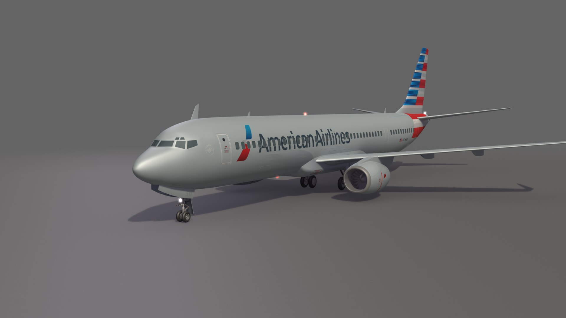 3D american airlines airplane generic - TurboSquid 1468800