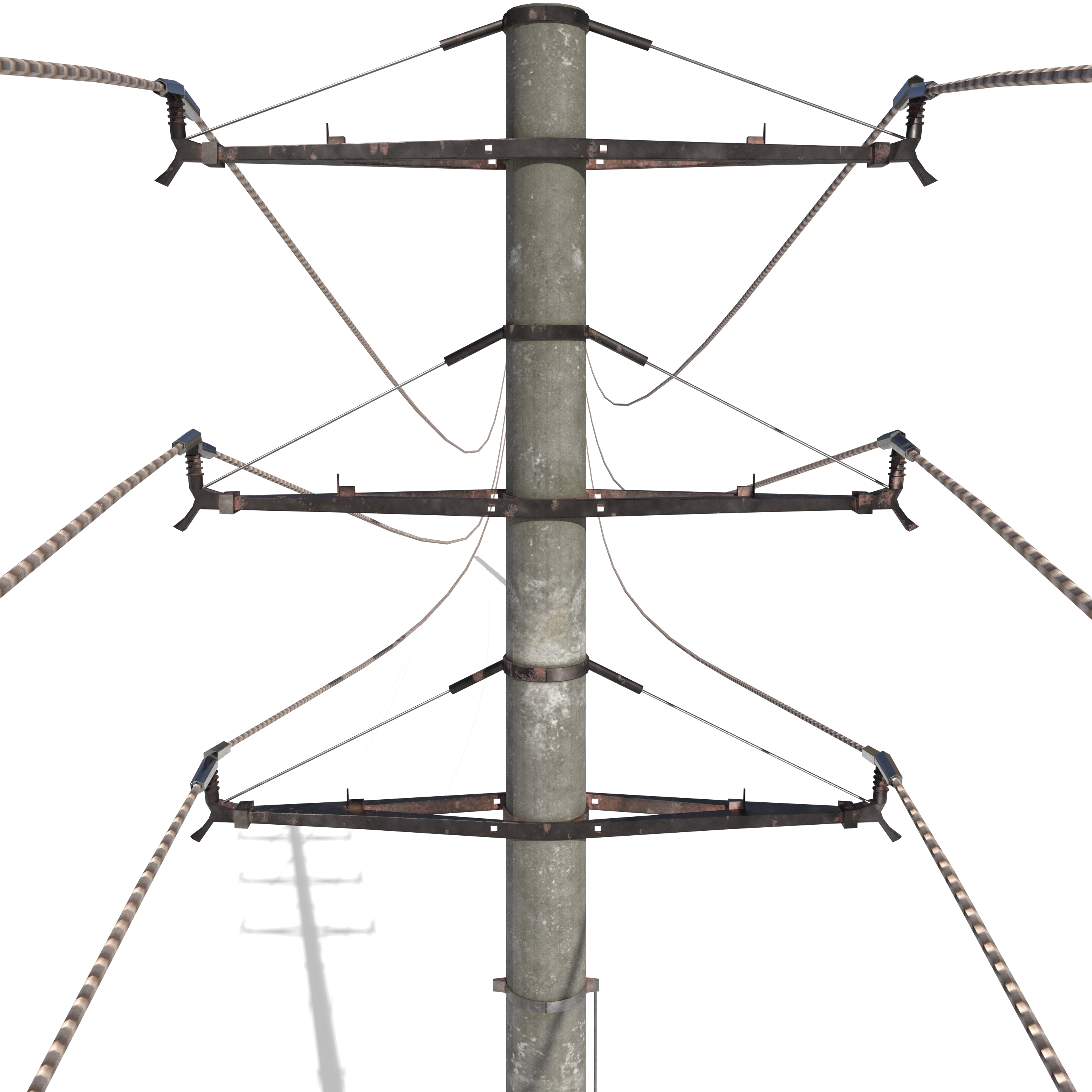 3D model electricity poles - TurboSquid 1469043