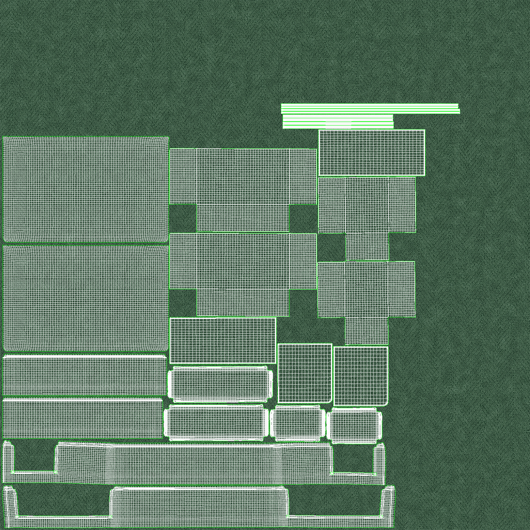 Bed base 08 mint 3D model - TurboSquid 1469048