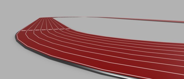 3D oval track - TurboSquid 1469364