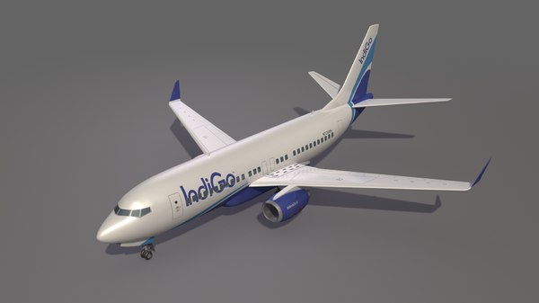 Indigo airplane 3D model - TurboSquid 1469494