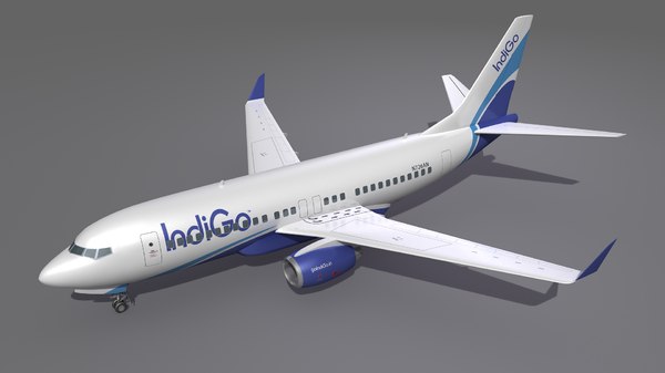 Indigo airplane 3D model - TurboSquid 1469494
