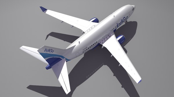Indigo airplane 3D model - TurboSquid 1469494