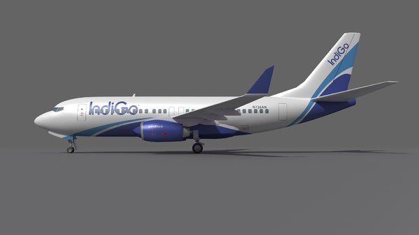 Indigo airplane 3D model - TurboSquid 1469494