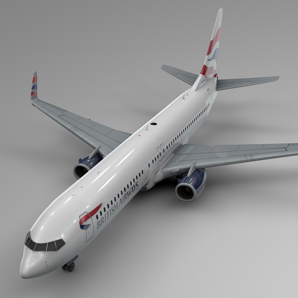British airways boeing 737-800 3D model - TurboSquid 1469582