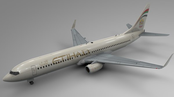 3D model etihad airways boeing 737-800 - TurboSquid 1469609