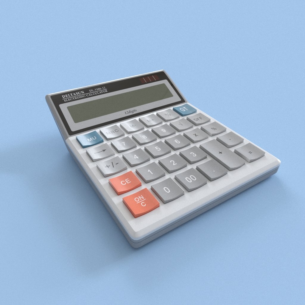 3D calculator office model - TurboSquid 1469909