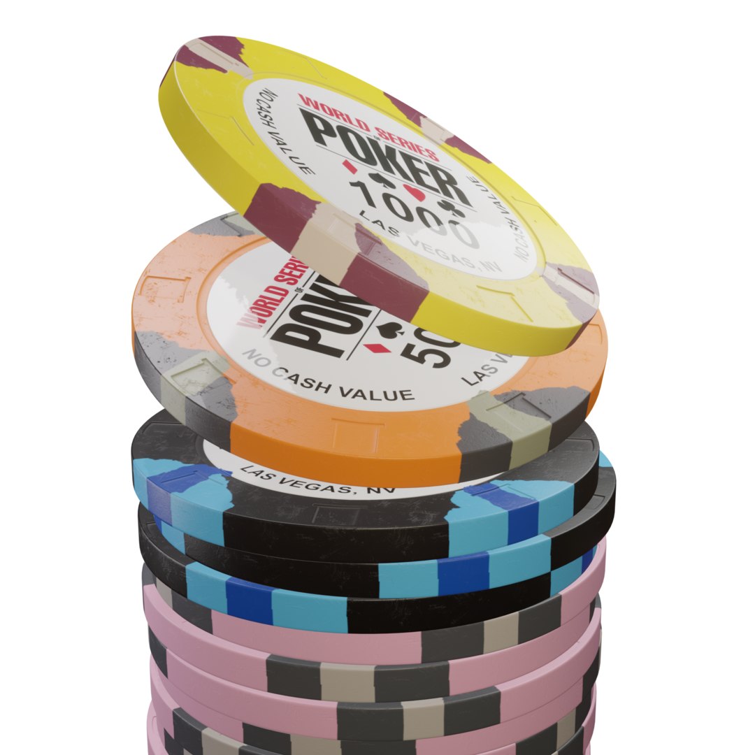 Wsop poker chip 3D model - TurboSquid 1469931