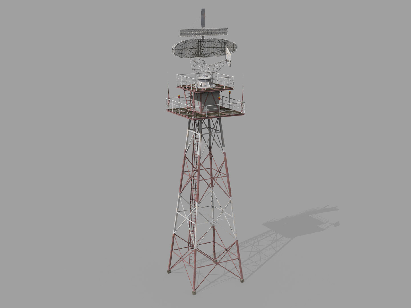 Airport radar tower model - TurboSquid 1469985