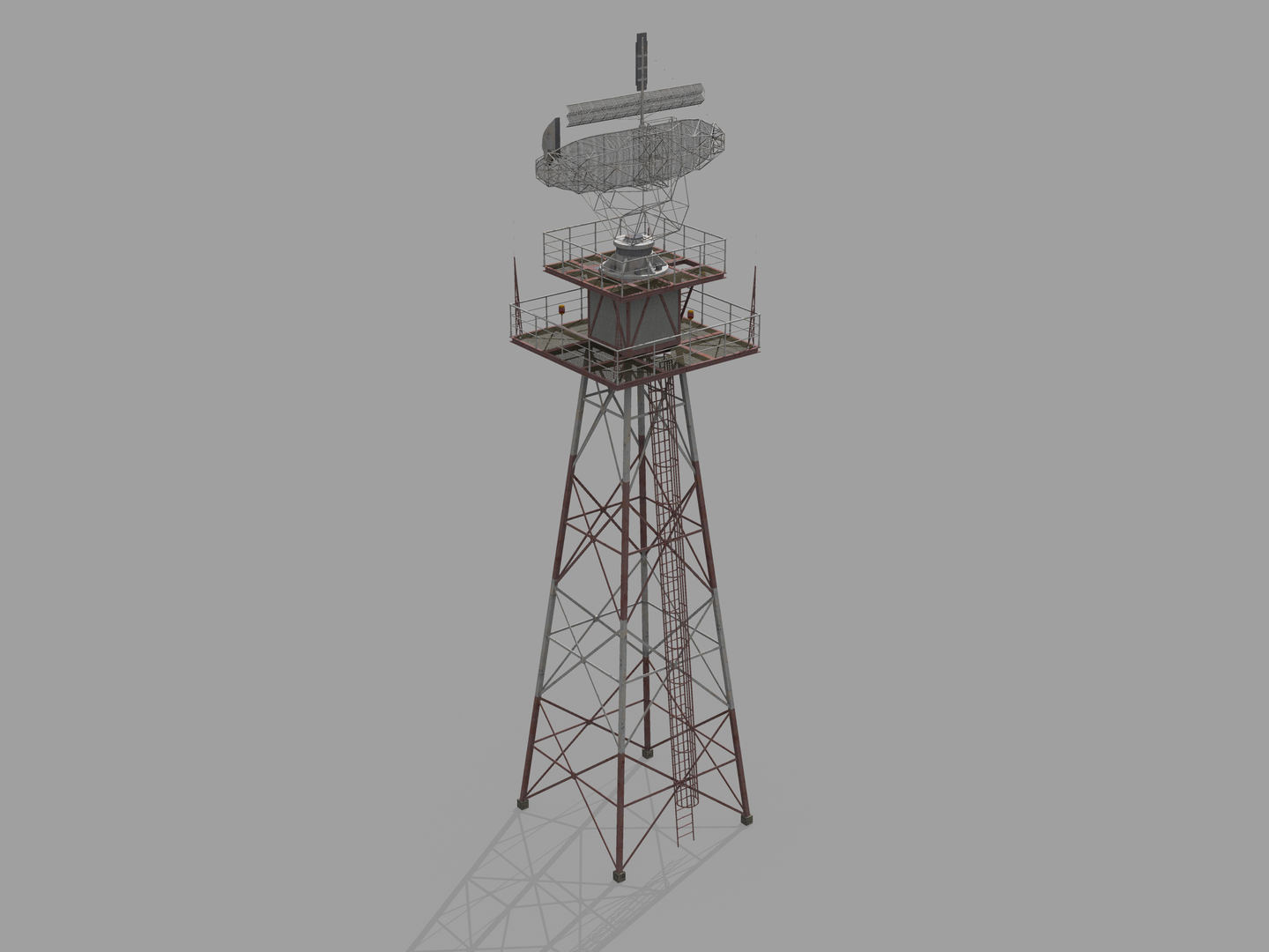 Airport radar tower model - TurboSquid 1469985