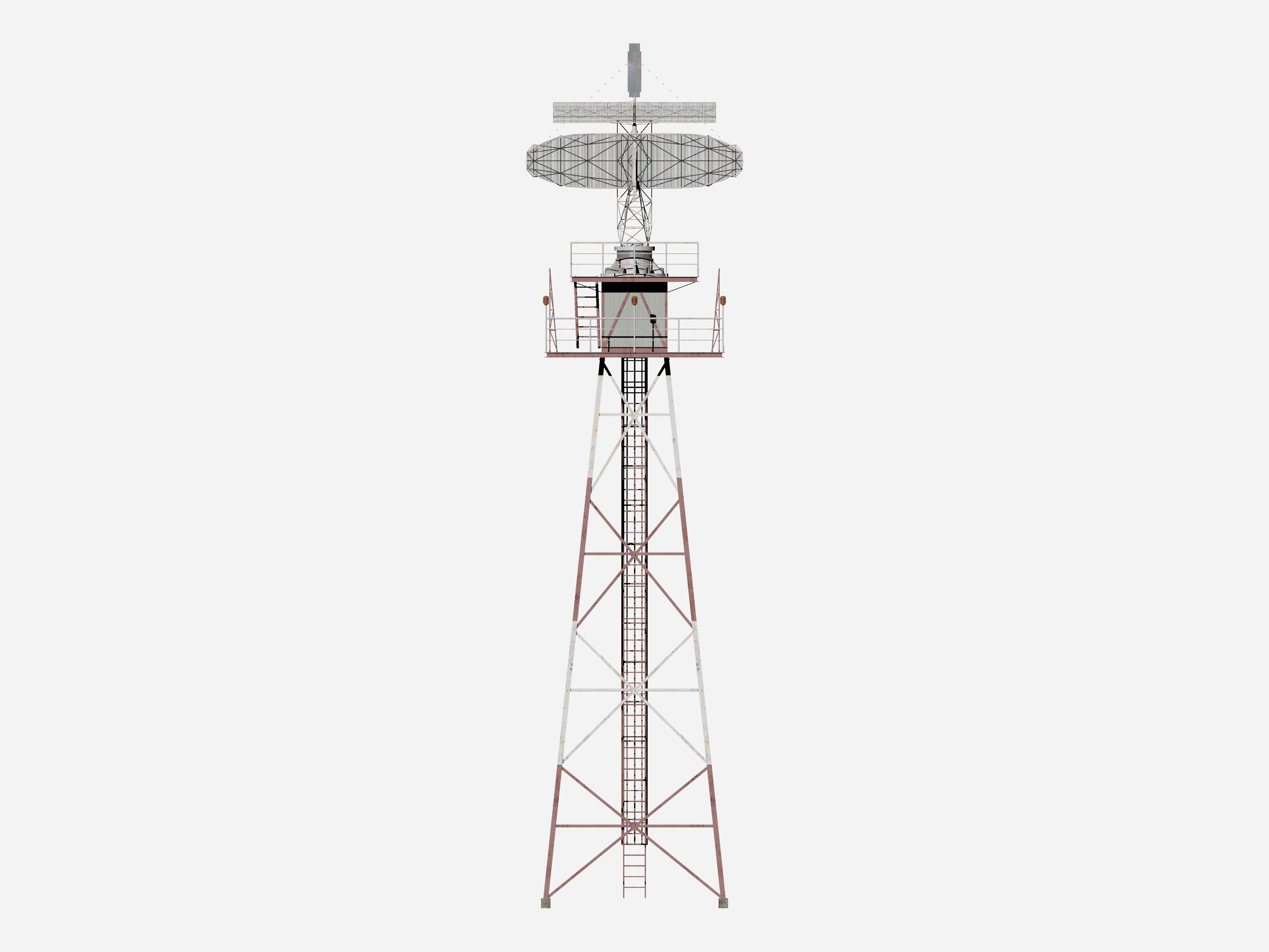 Airport radar tower model - TurboSquid 1469985
