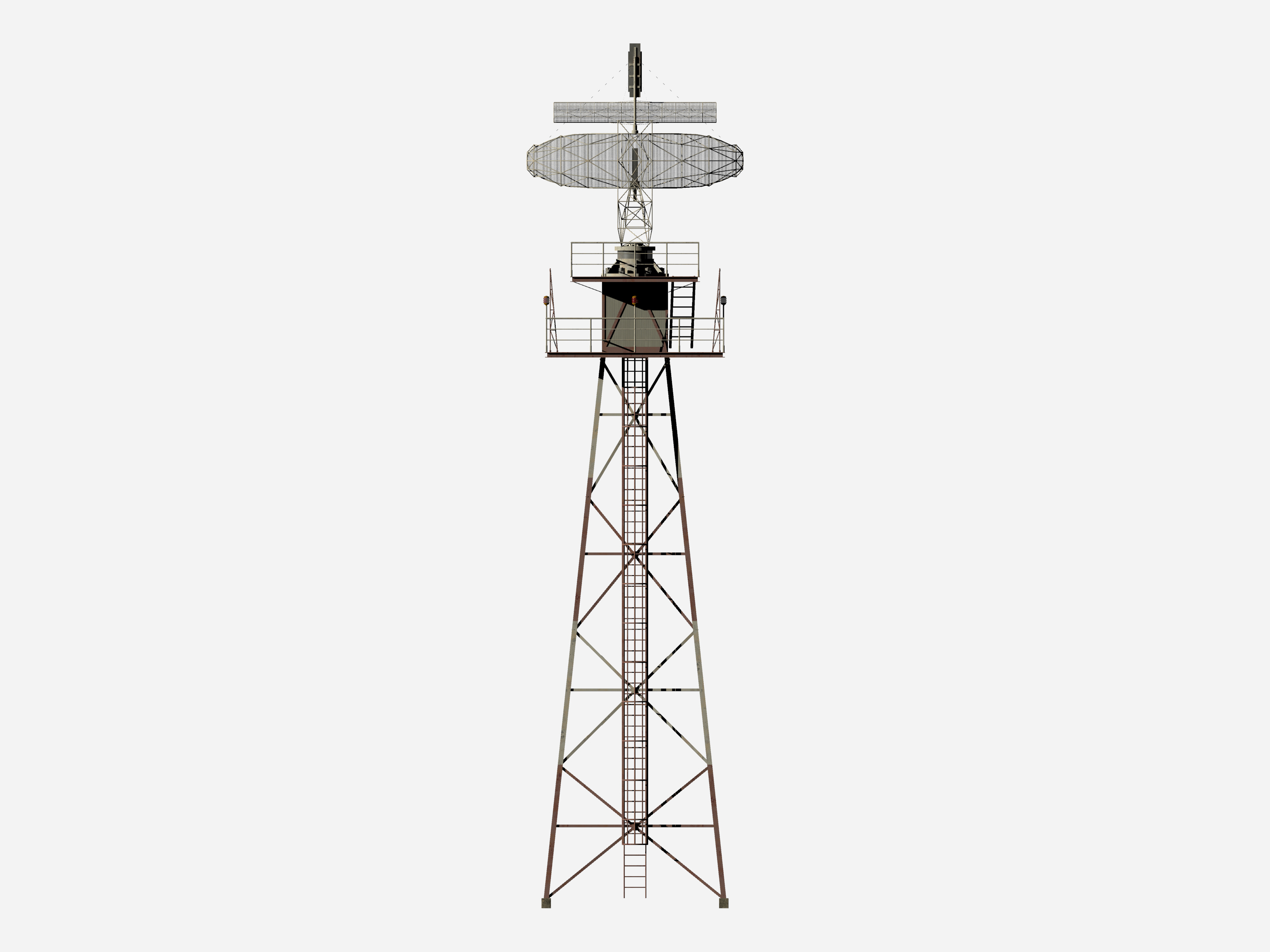 Airport radar tower model - TurboSquid 1469985