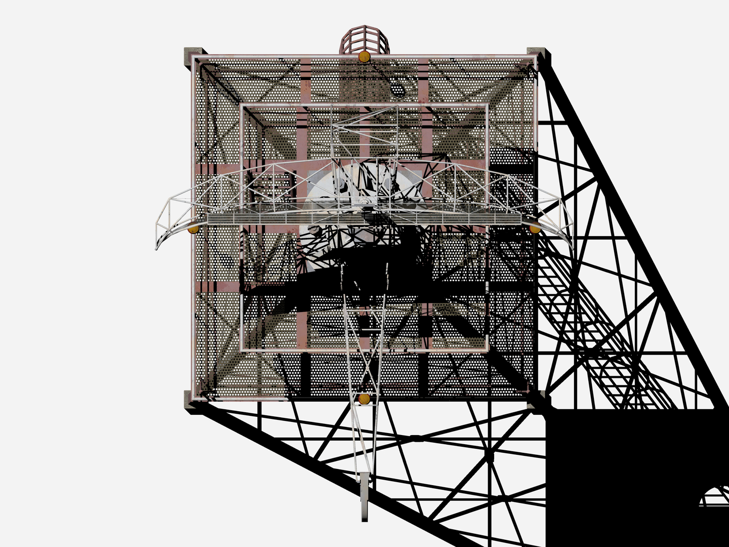 Airport radar tower model - TurboSquid 1469985