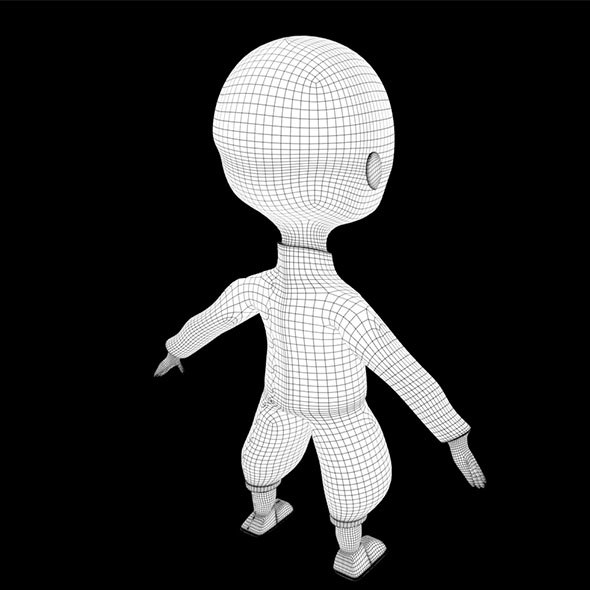 3D kid base mesh - TurboSquid 1469987