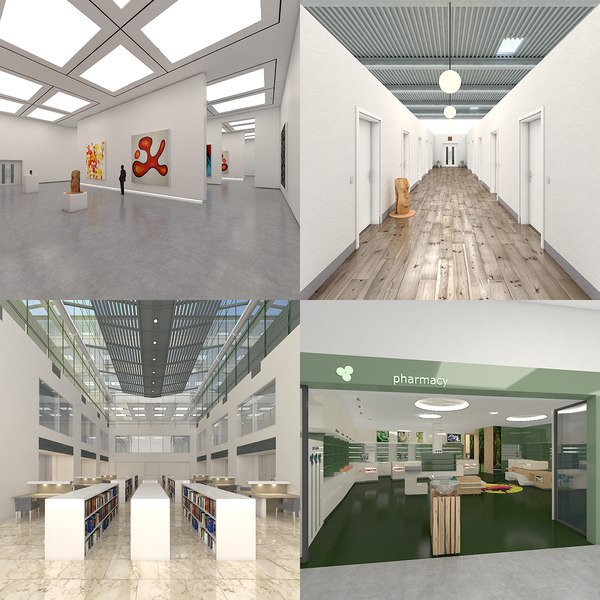 Library 3D Models for Download | TurboSquid